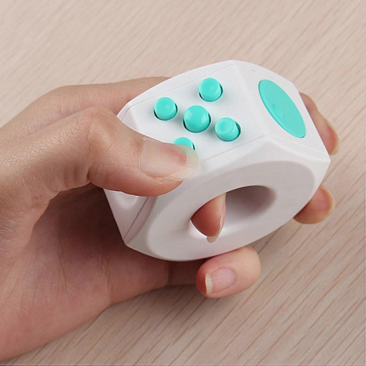 Fidget Ring Mini Multiple Play Method 6 Sides Stress Relief Finger Ring ...