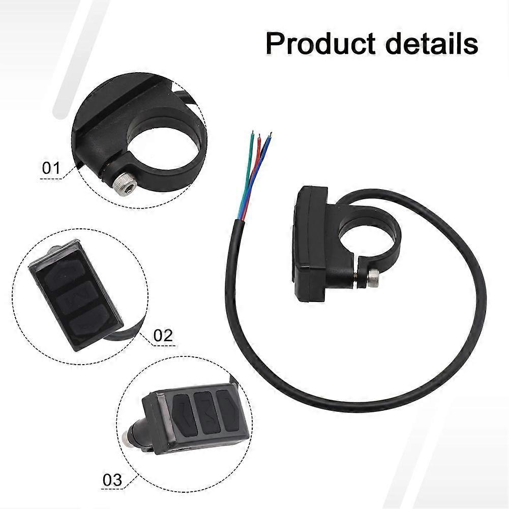 Electric Bicycle Switch Control Button Handlebar Mount Split Meter ...