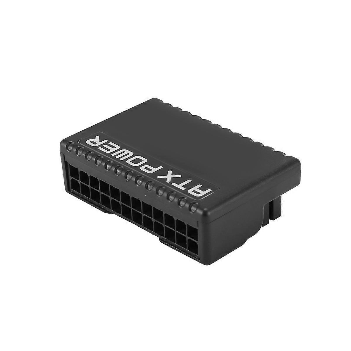 ATX 24 Pin to 90 Degree Power Plug Adapter RGB Motherboard Power Supply ...