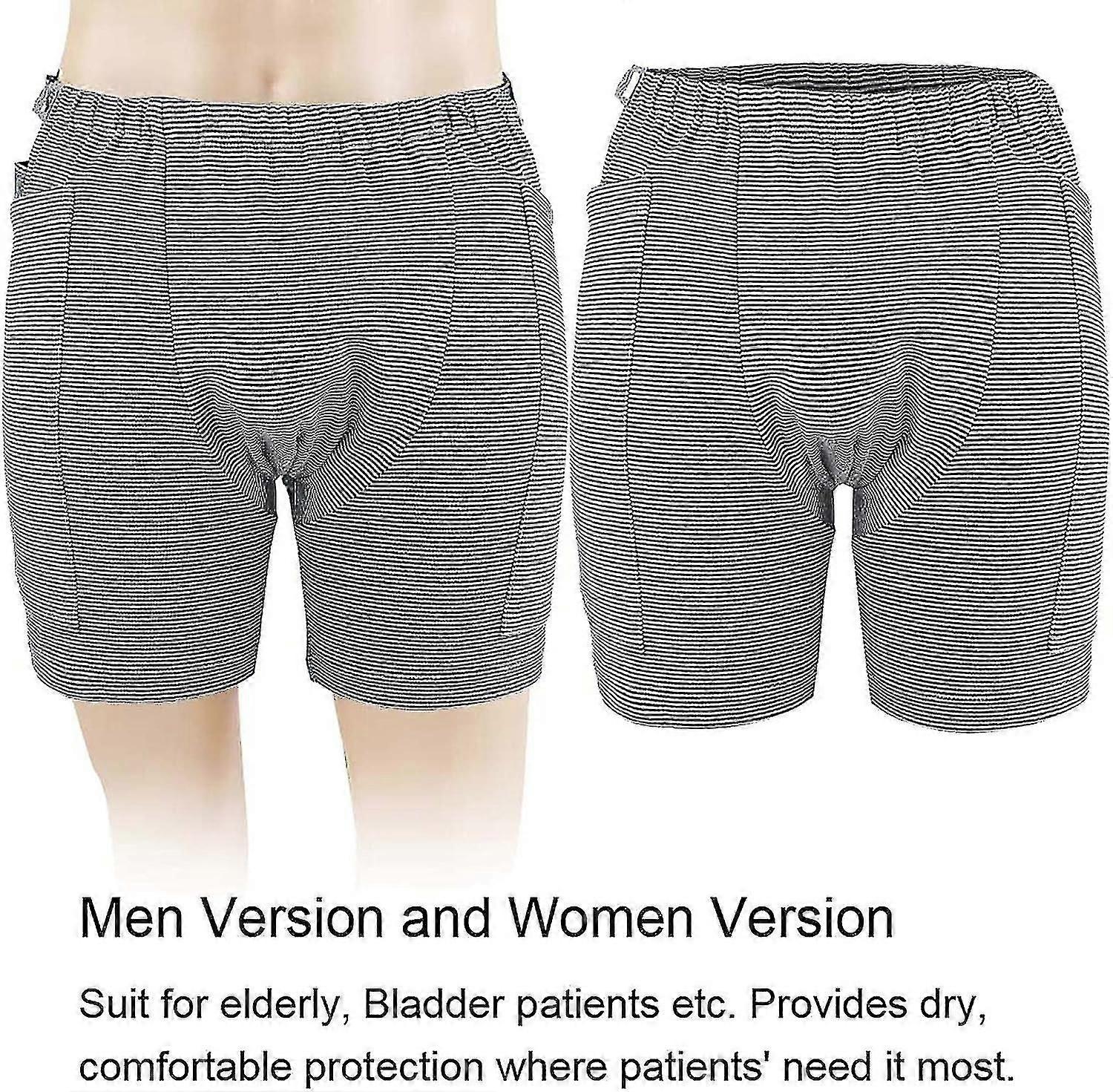 Urine Bag Pants Incontinence Underwear Double Pocket For 2000ml Urine ...