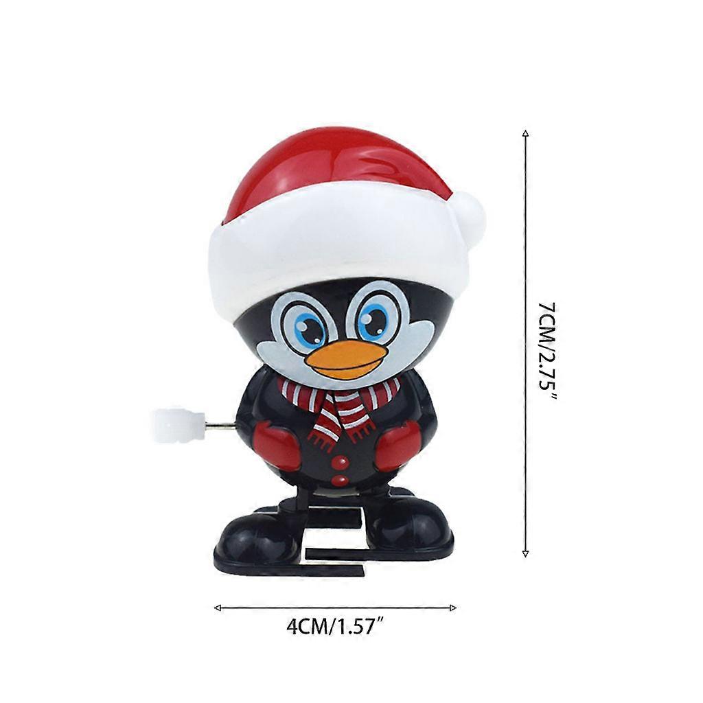 Colorful Mini Jumping Wind-up Toy Cute Penguin Snowman Santa Bear ...
