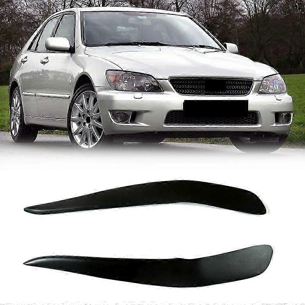 Car Front Headlight Cover Eyebrows Eyelid Trim Sticker compatible with ...