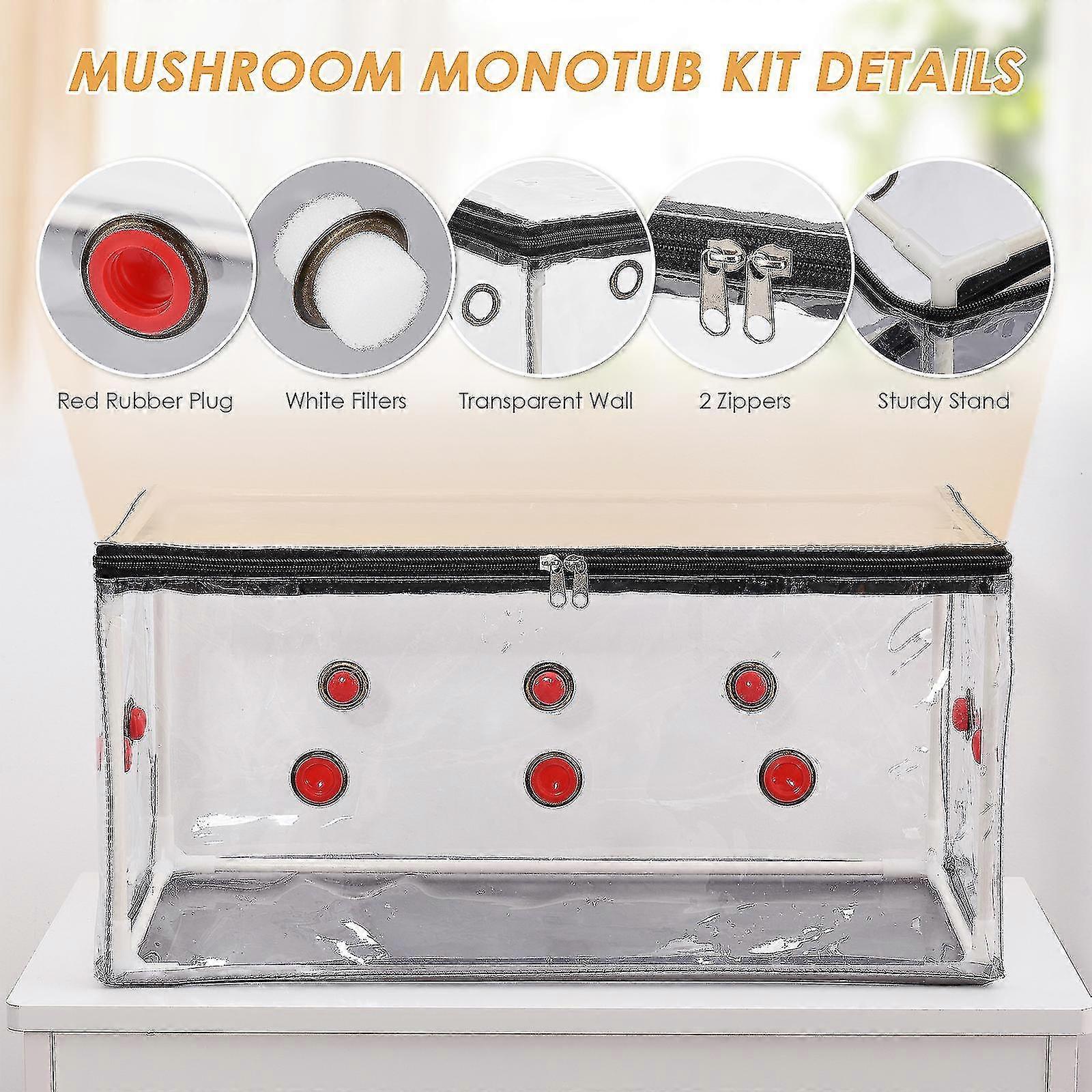 Home Mushroom Growing Kit with Grow Tent & Bags | All-in-One Fungi ...