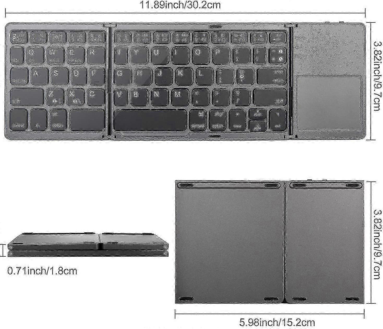 2025 Foldable Bluetooth Keyboard - Portable Wireless Keyboard ...