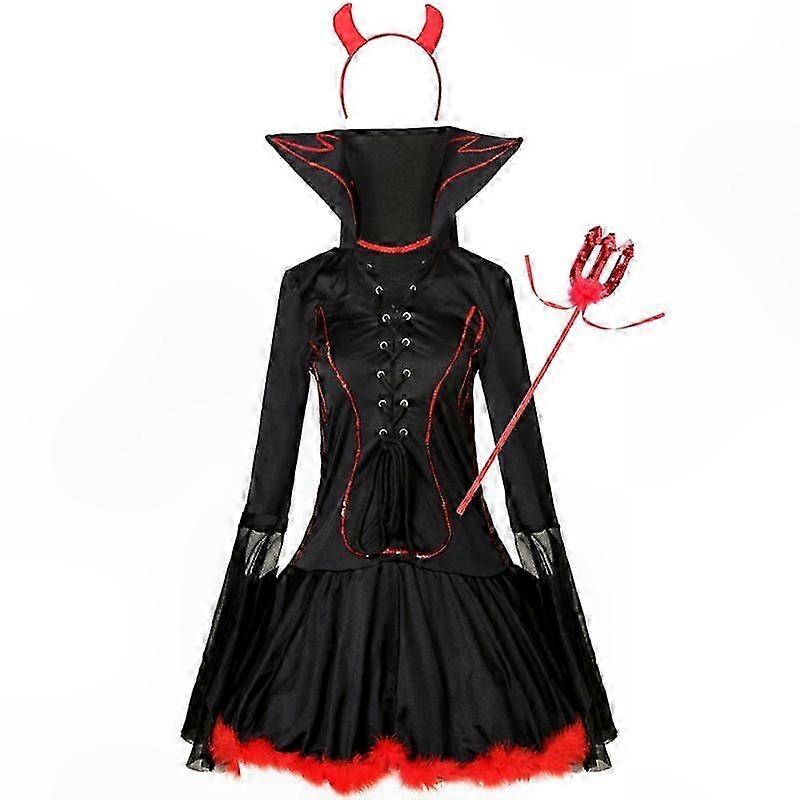Gothic Vampire Costume for Women, Elegant Princess of Darkness Outfit ...