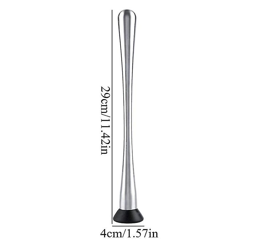 Long Stainless Steel Cocktail Muddler, 11inch Professional Drink ...