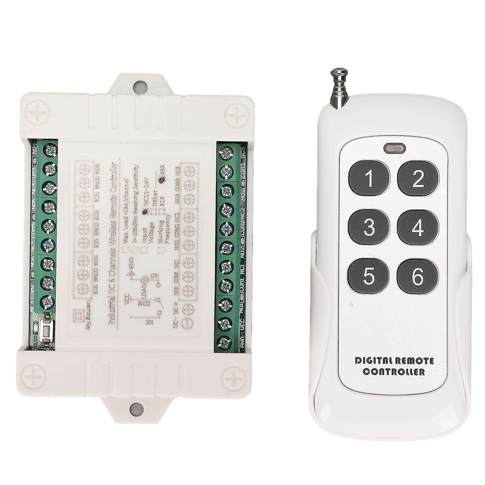 Motor Remote Control Switch 12V 24V 6 CH Relay Forward and Reverse ...