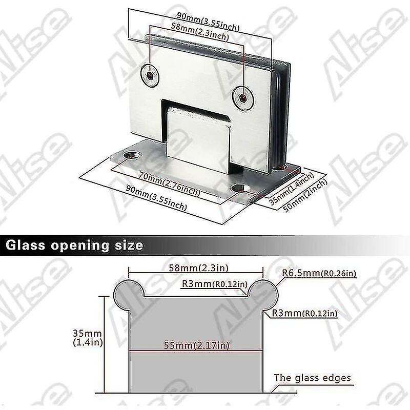 Hinge Stainless Steel Frameless Glass Door Hinge Two Way Glass Door ...