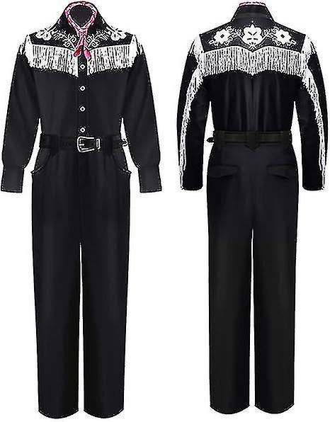 Jumpsuit Ken Cowboy Outfit Scarf Hat Men Halloween Costume | Fruugo UK