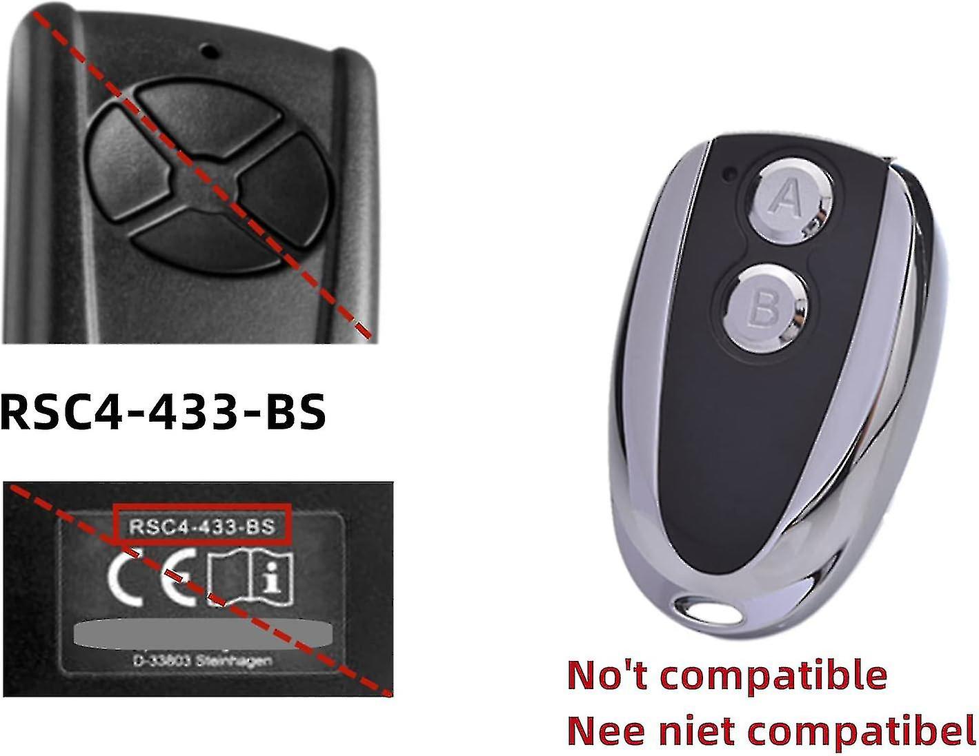 433.92 Mhz Remote Control Compatible With Ecostar Rsc 2 / Rse 2 / Rsz 1 ...