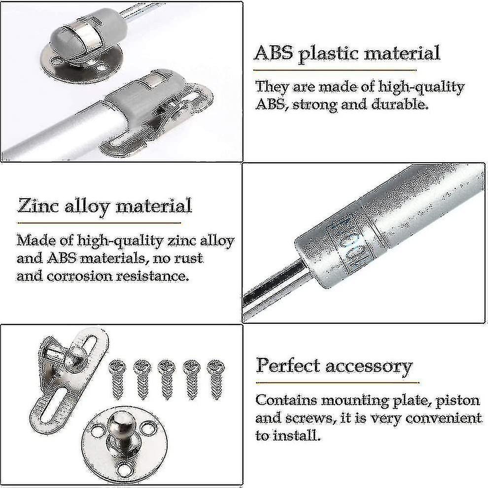 4pcs Gas Strut 100n Gas Strut Hydraulic Gas Spring Gas Strut Shock ...