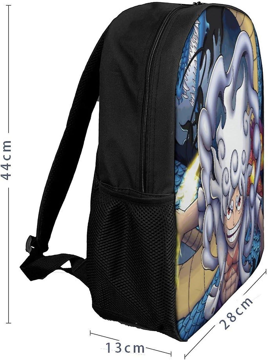 One Piece Monkey D. Luffy Backpack Kid Bookbags Set, 3D Printed Travel ...