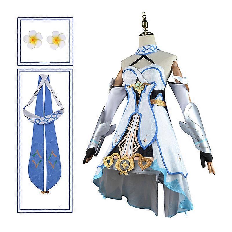 Genshin Impact Lumine Cosplay Dress Lumine Costume Women Girls Party ...