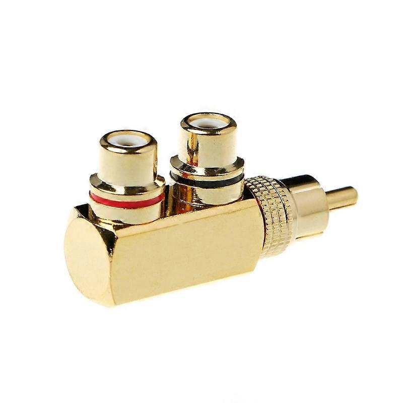 RCA 1 Male to 2 Female AV Socket Connector | Fruugo UK