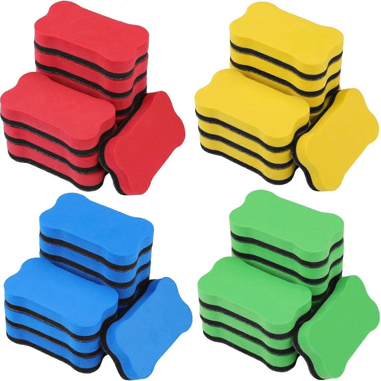 48 Pieces Magnetic Whiteboard Eraser Office Erasers Bone-shaped Dry ...