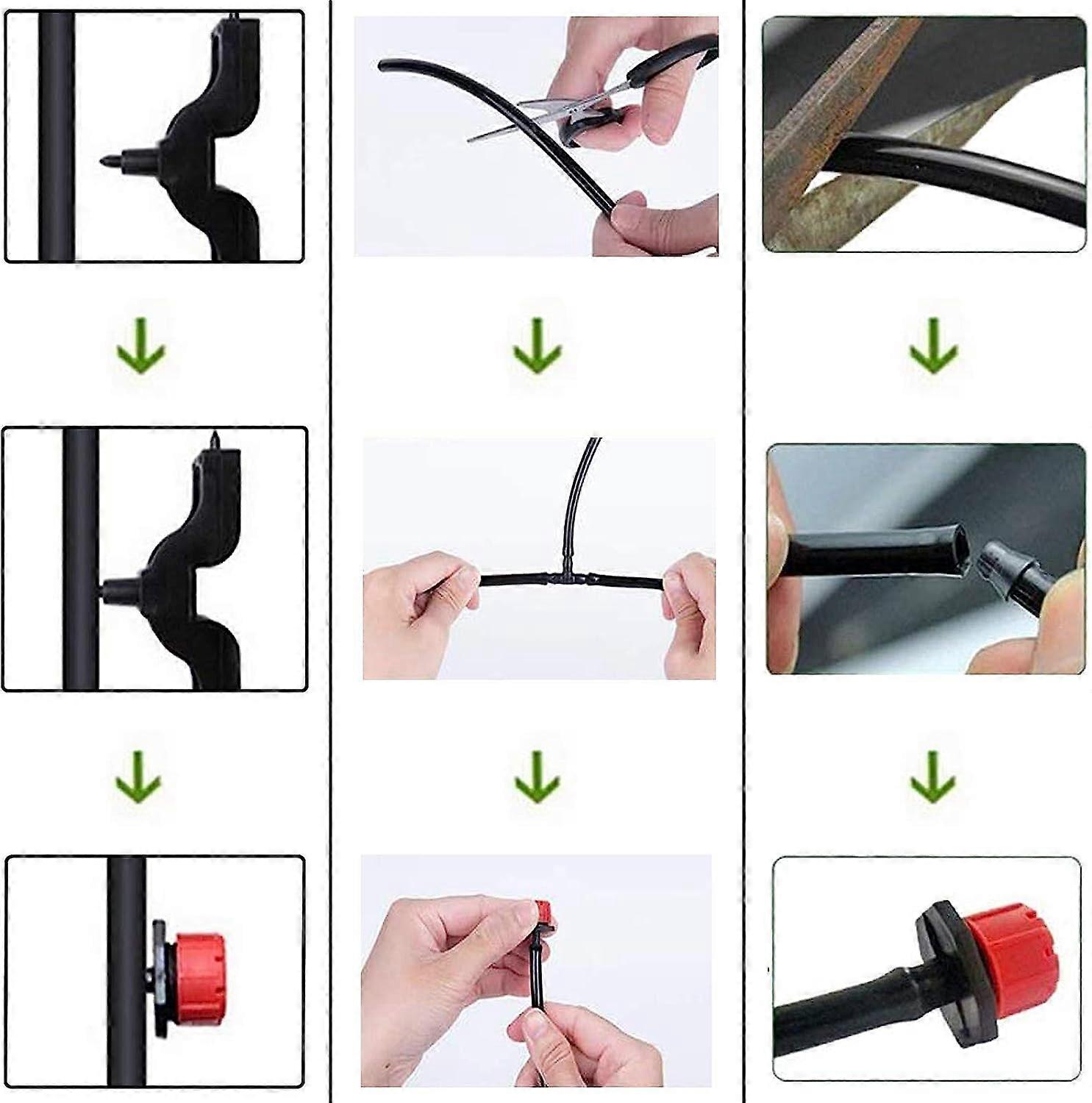 200 Pcs Adjustable Irrigation Dripper Nozzle, 360 Degree Adjustable ...