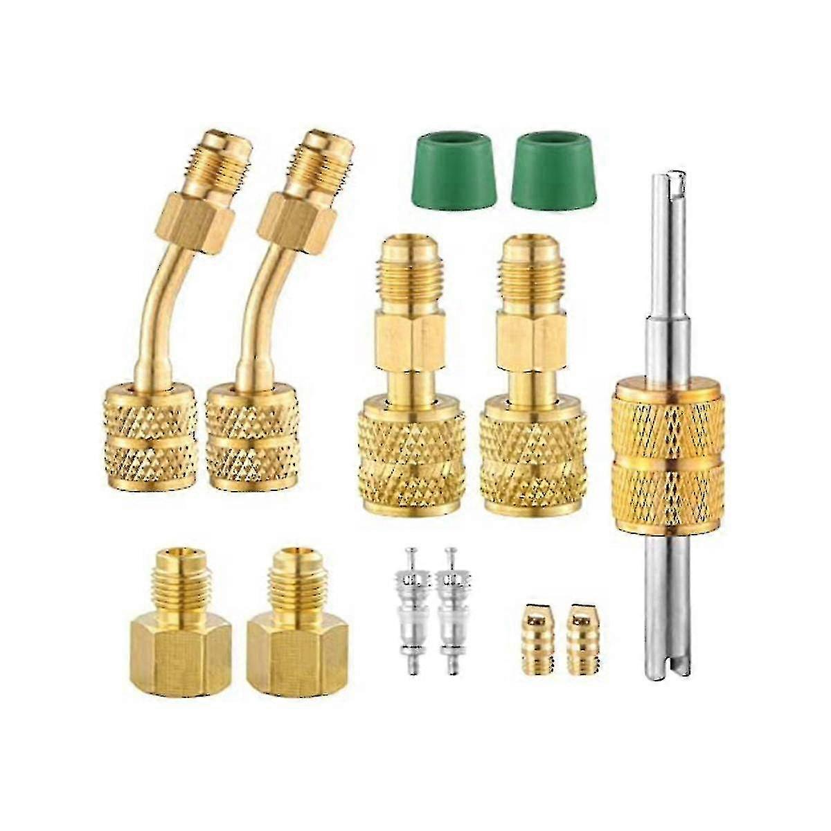 R410a Mini Split Adapters, R410a Charging Vacuum Port Connector With 5 ...