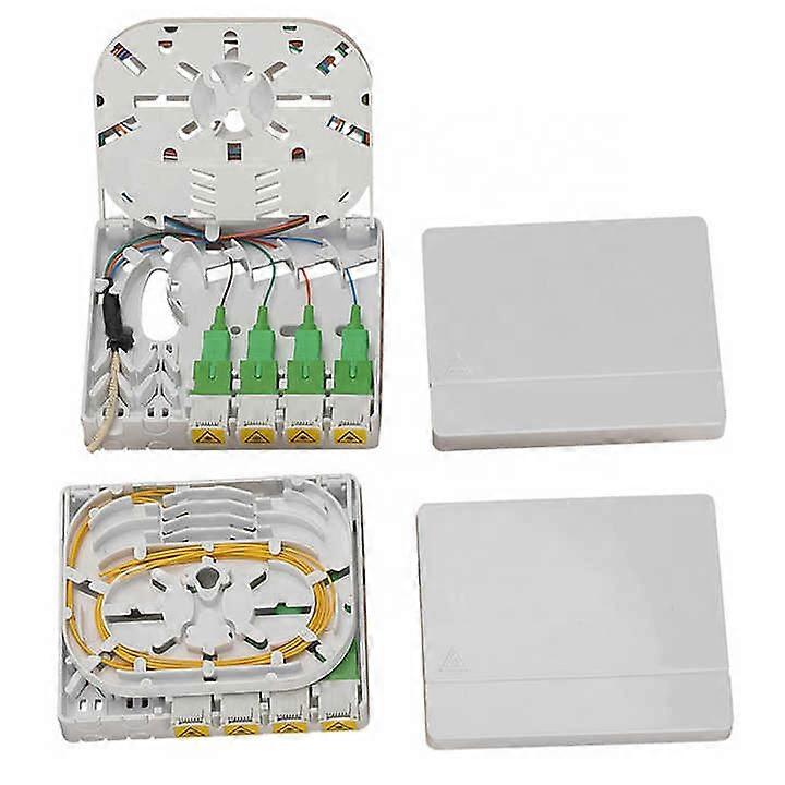 Core Ftth Fiber Optic Termination Ftth Box 4 Ports Optical Fiber Panel ...