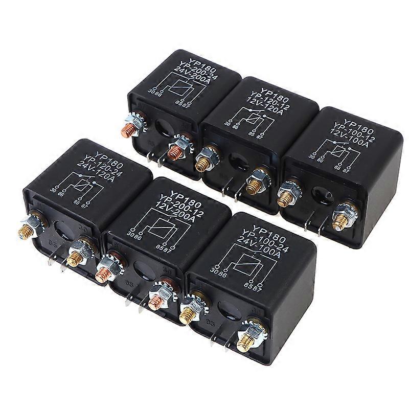High Current 4 Pin Car Relay 12V 24V 200A 120A 100A Car Truck Motor ...