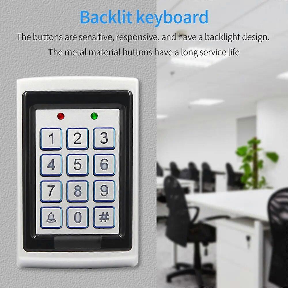 Metal Keypad Reader LED Backlight 125khz for Access Control System ...