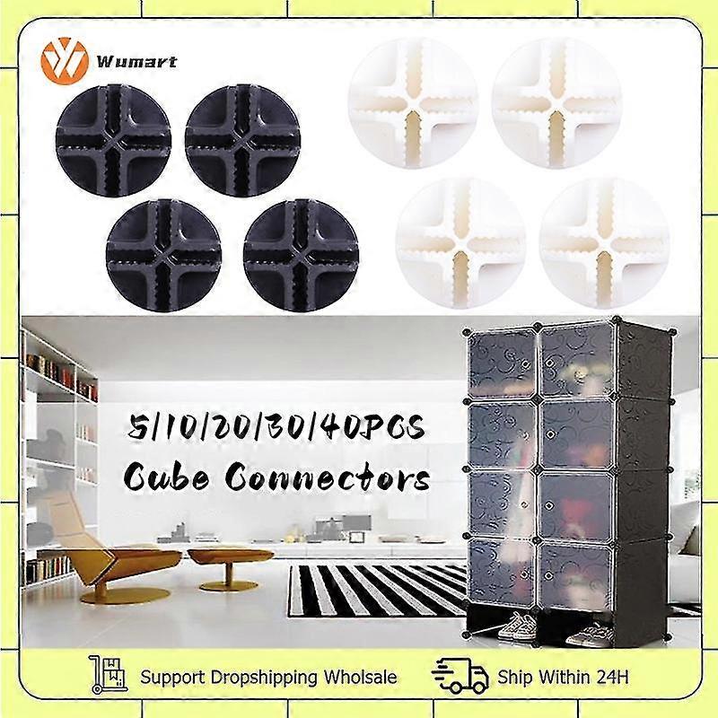 5/10/20/30pcs Wire Cube Abs Connector Diy Wardrobe Cabinet Cube Storage ...