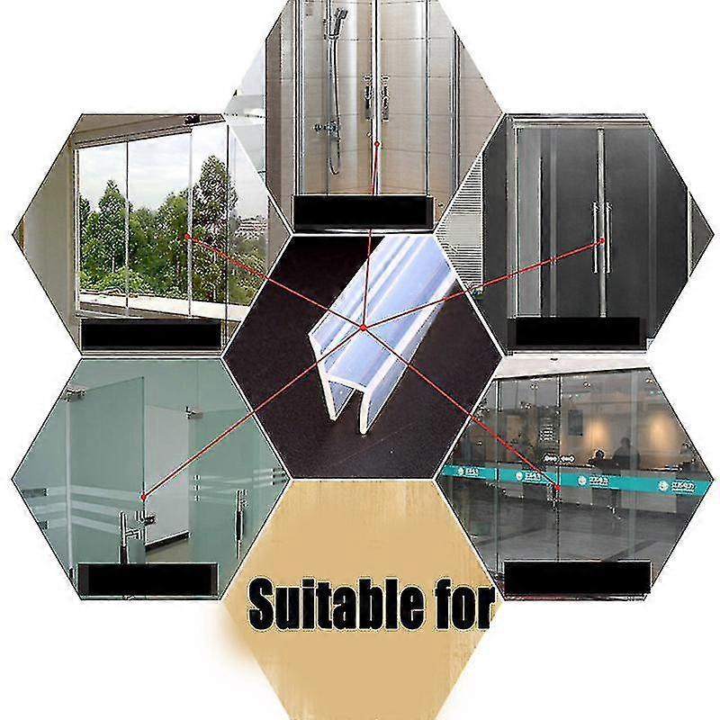 F/u/h Shape Glass Door Tape Sealing Silicone Rubber Window Glass Gasket ...