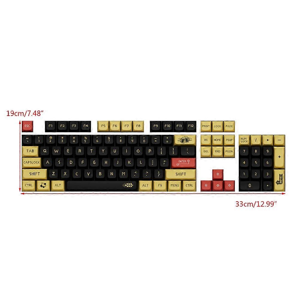 134 PBT Keycaps XDA Profile PBT Keycaps Thick PBT for Mechanical ...