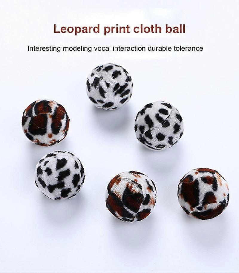 2021 New 1pcs Ball Cat Toy Leopard Print Ball Interactive Pet Cat Dog ...