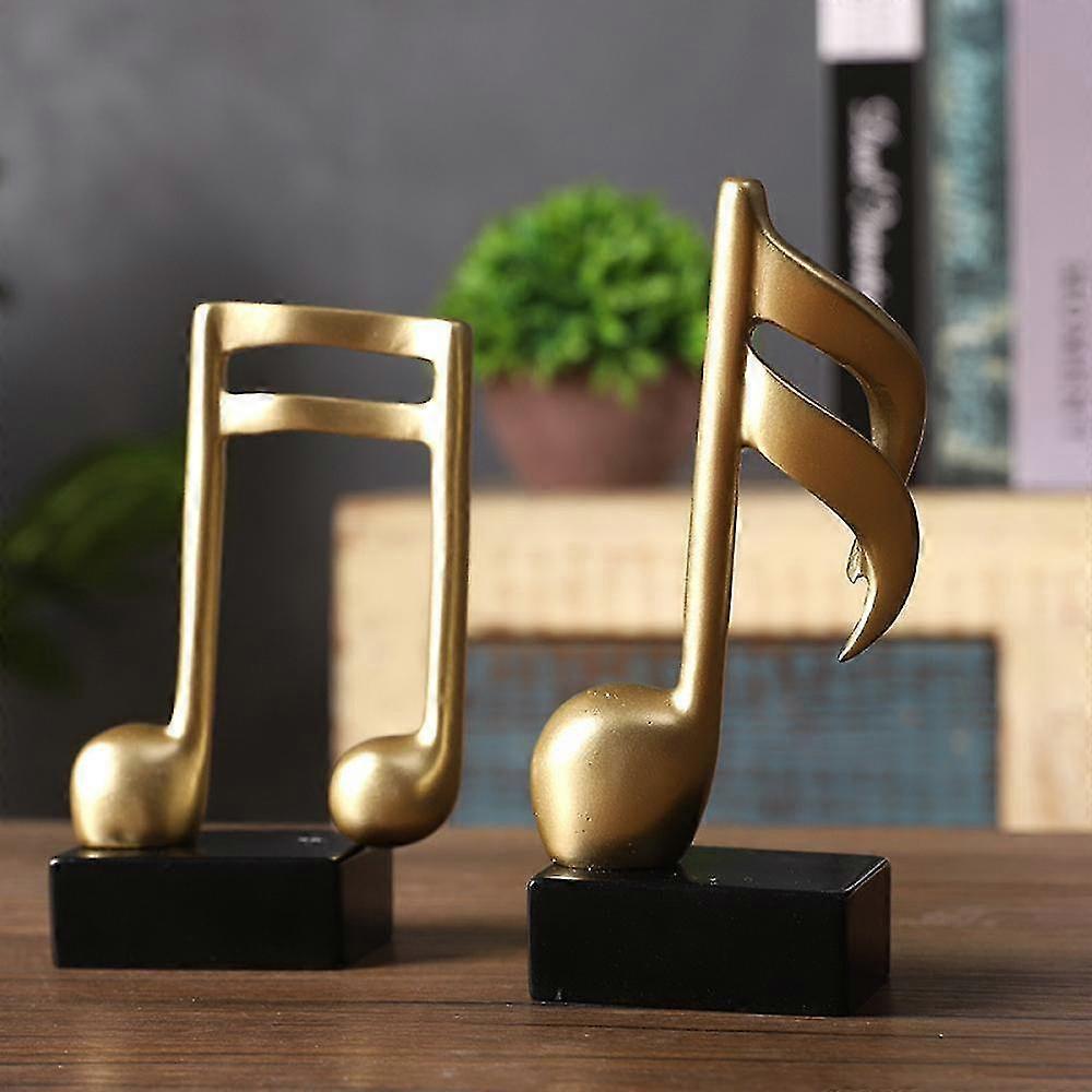 Mike Musiccal Note Statues, Gold Music Note Ornaments, Music Note ...