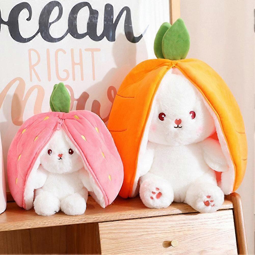 Rabbits Muppet Toys Reversible Carrots Strawberrys Bunny Pillow Plush ...