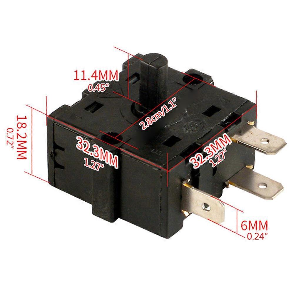 16A AC Electric Heater Switch Rotary Selector Temperature Control ...
