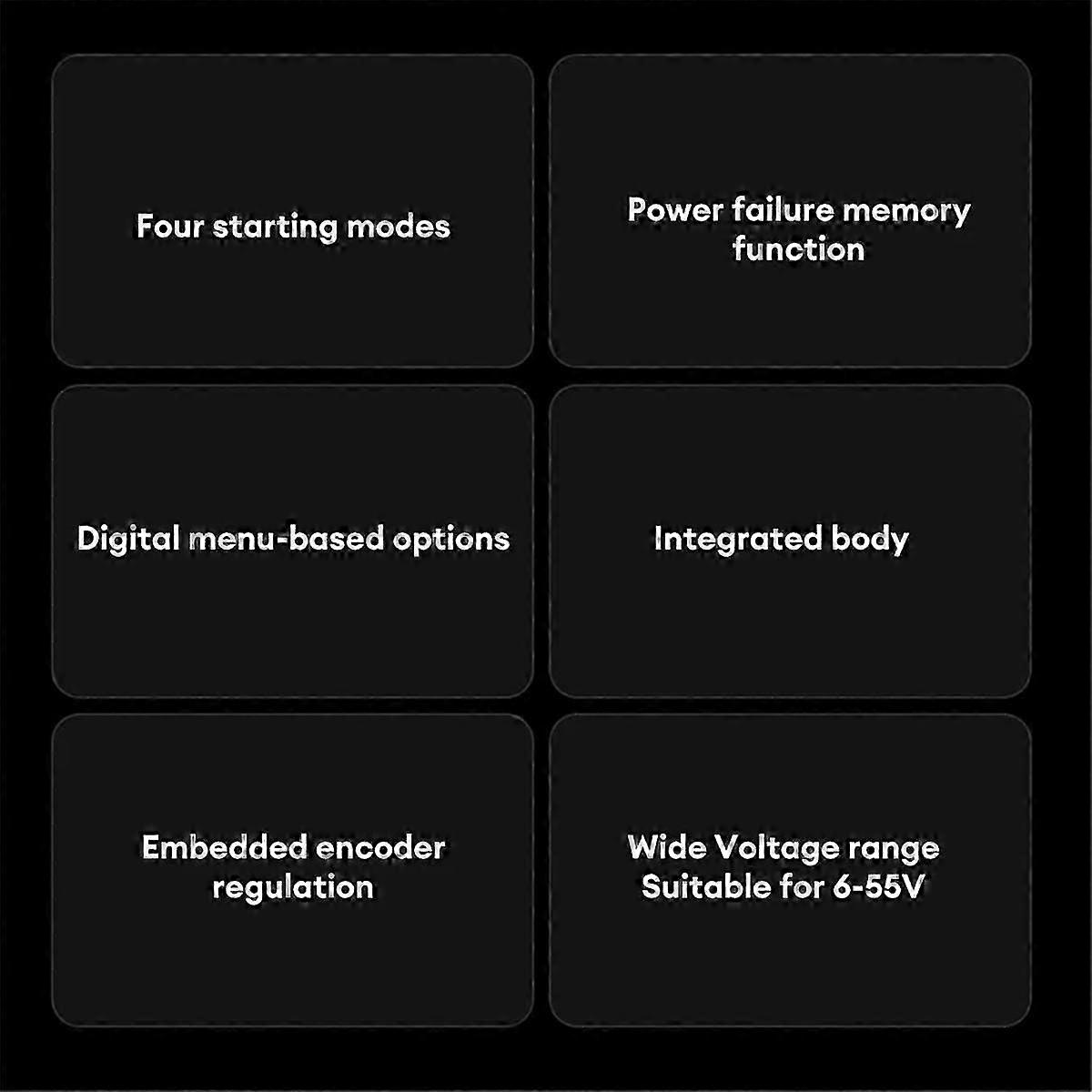 Dc6-55v 20a Pwm Motor Speed Controller With Forward And Reverse Functions Adjustable Regulator ...