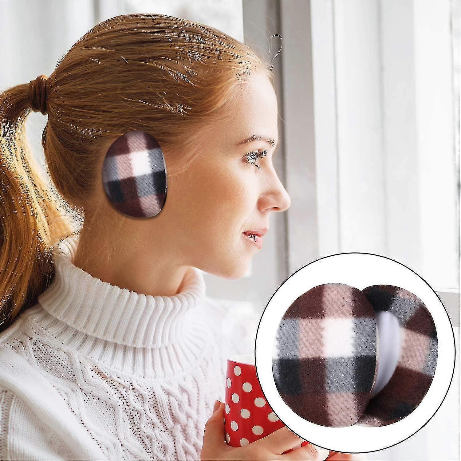 6 Pairs Earmuffs Bandless Fleece Ear Warmers Winter Ear Covers Unisex ...