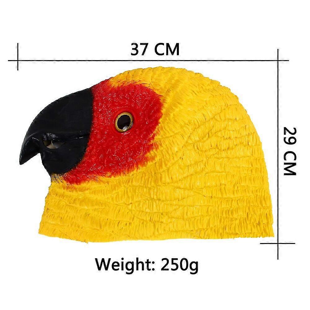 Novelty Parrot Mask Latex Animal Bird Head Mask For Halloween Costume ...