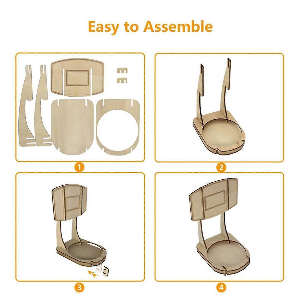 Pen Pencil Holder, Handmade Wooden Basketball Stand Pencil Organizer ...