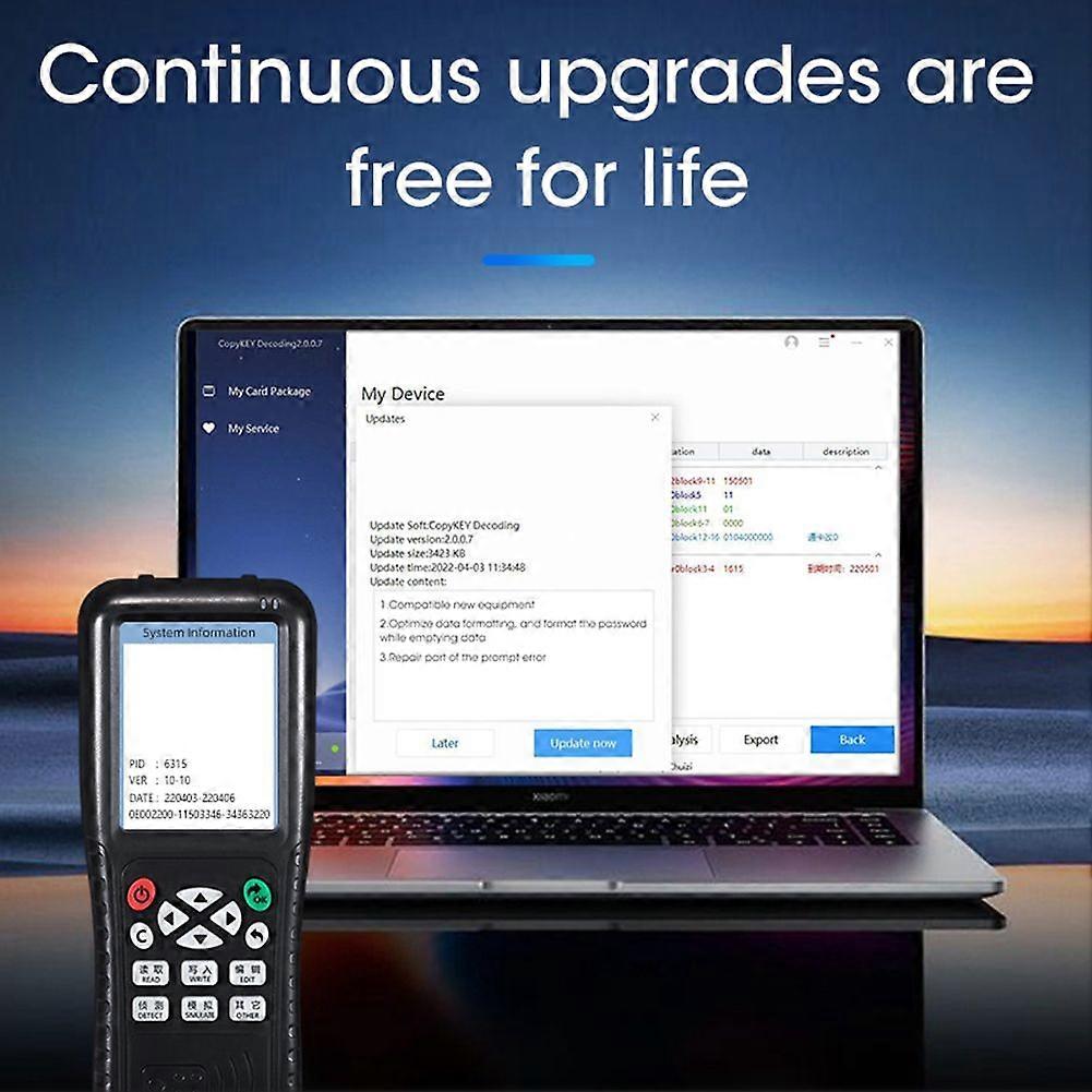 X100 RFID NFC Smart Card Reader Writer+5 X CUID Keychain RFID ...