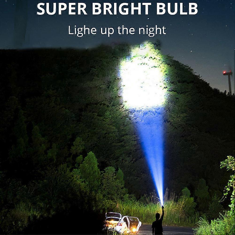 4led Flashlight Powerful USB Rechargeable Flashlight 500lm COB Camping ...