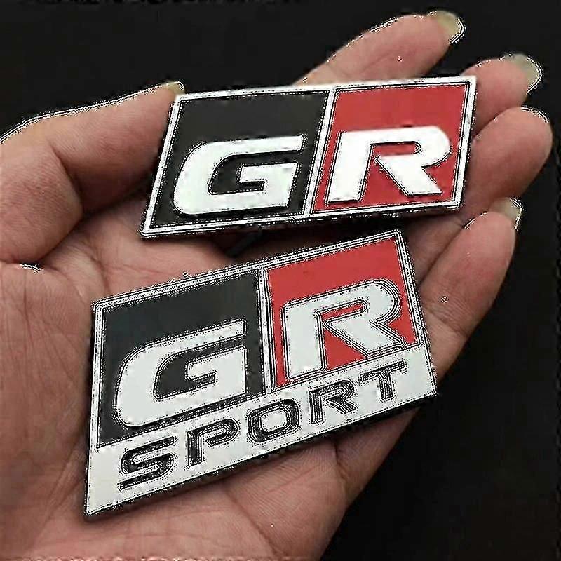 3d Metal Gr Logo Car Front Grill Emblem Trunk Badge For Toyota Yaris Ch ...