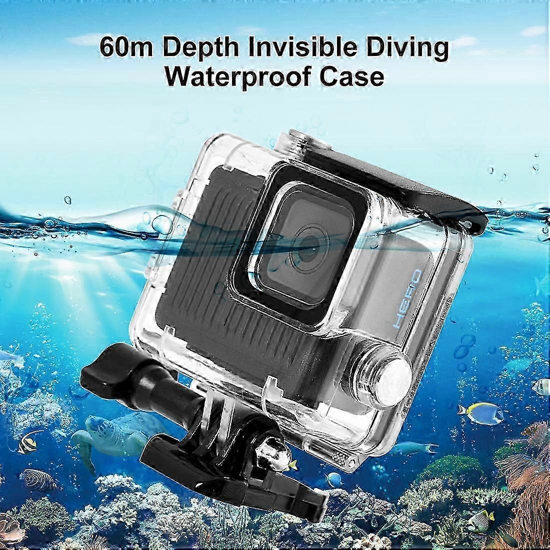 For GoPro HERO 4K 2024 PULUZ 60m / 196ft Waterproof Housing Protective Case with Buckle Basic ...