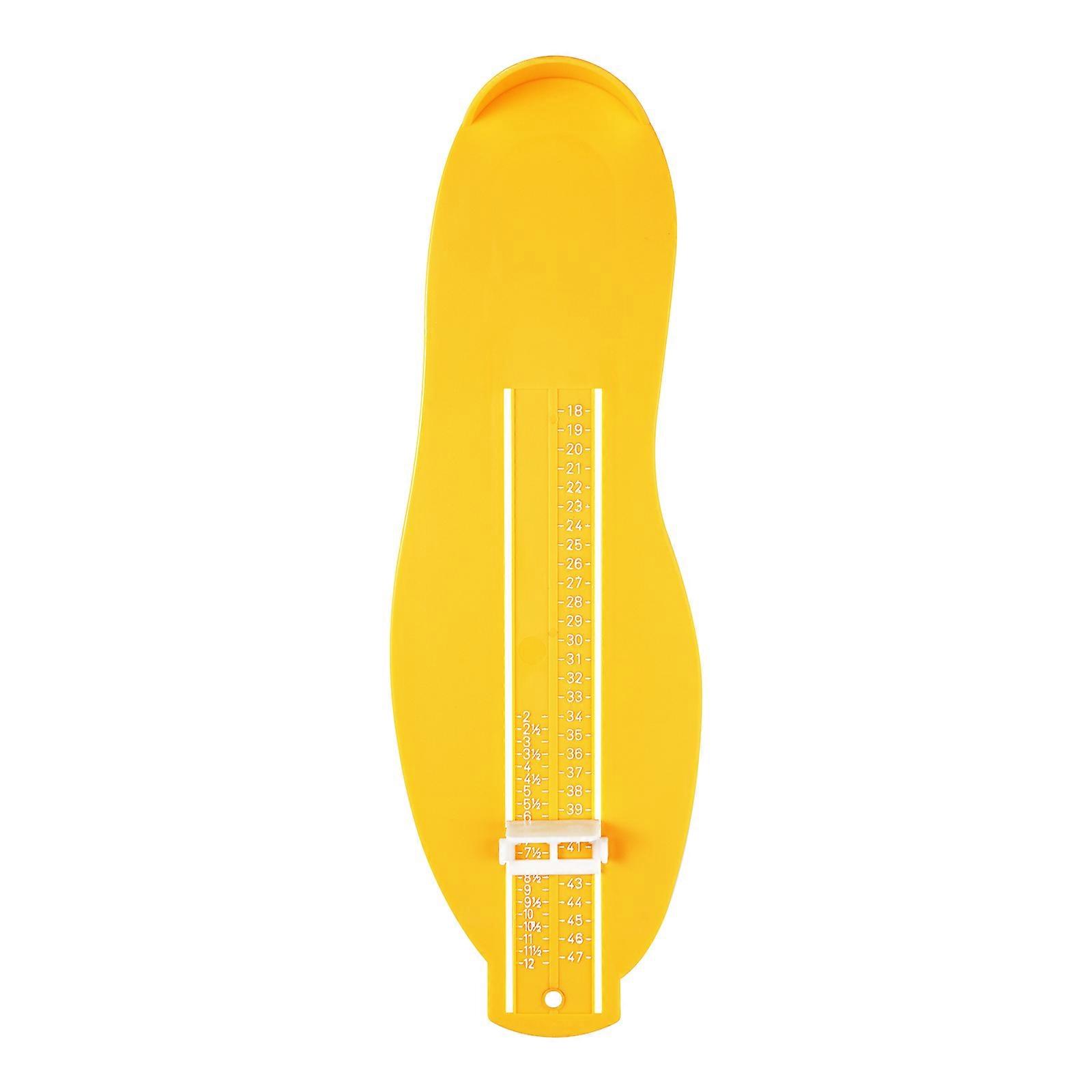 Foot Measuring Device Supvox Foot Gauge Adults Home Use Yellow 13.4x4 ...