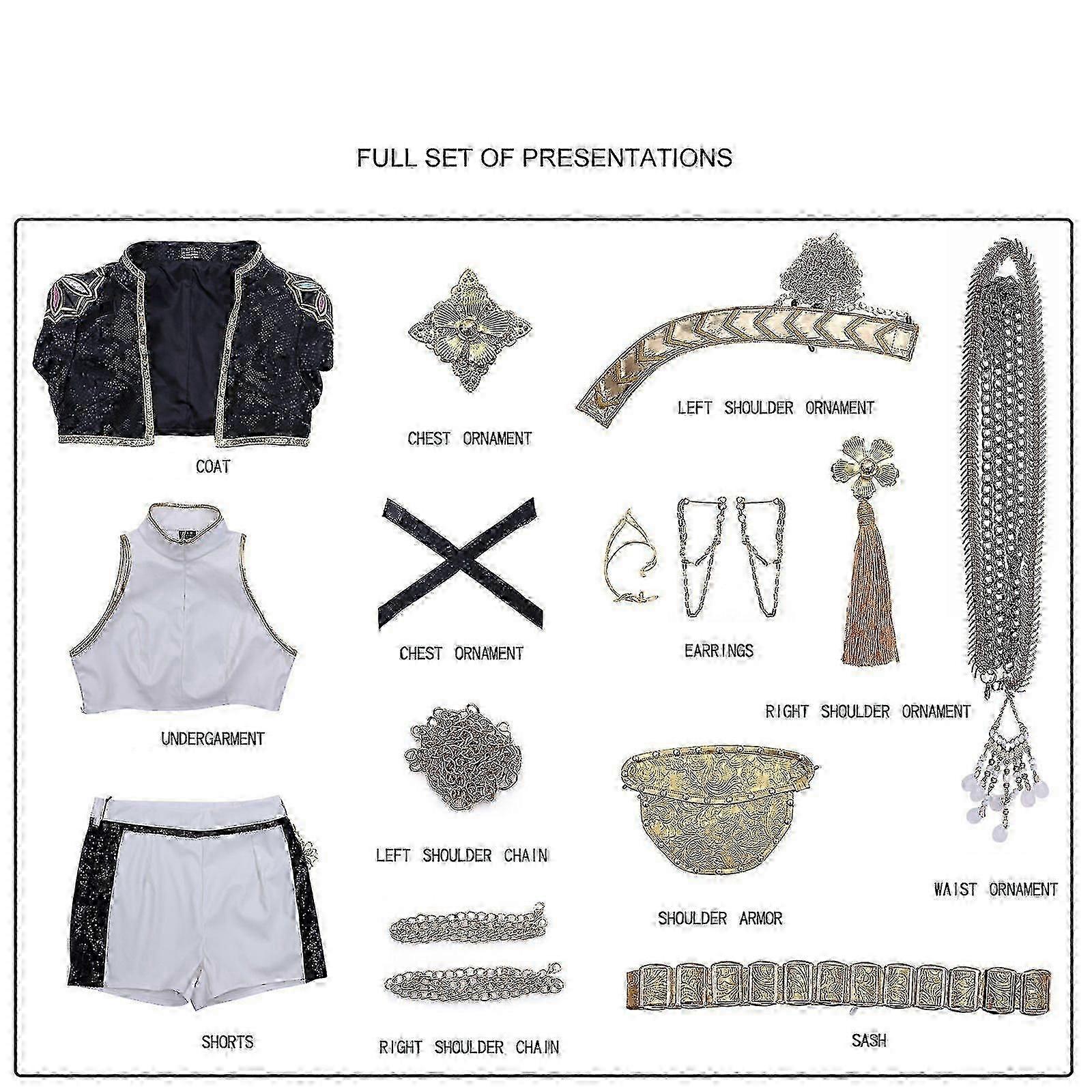 Kpop Demon Hunters Rumi Cosplay Costume Set Halloween Party Fancy Dress ...