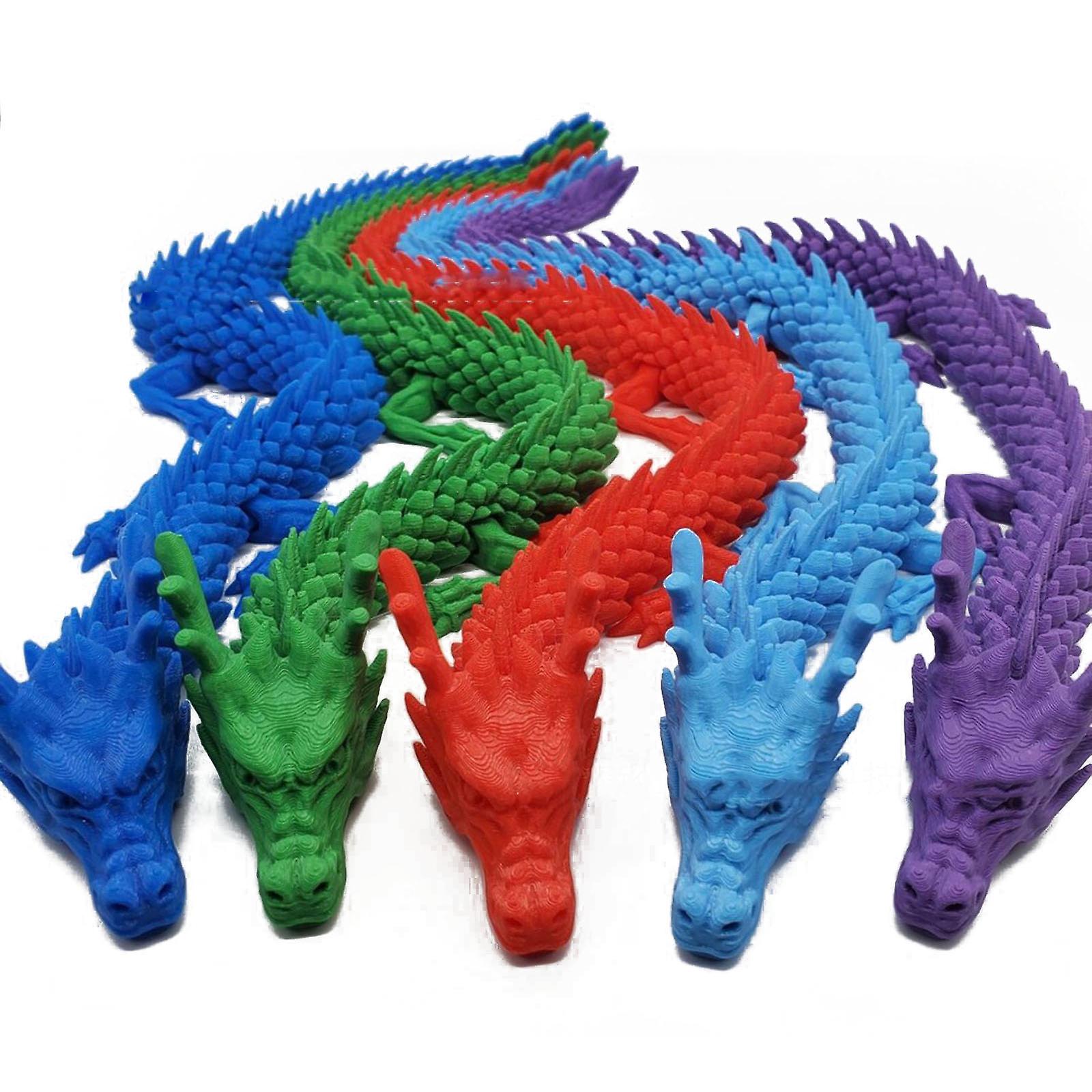 3D Printed Articulated Dragon Special Dragon Model Adjustable Joints ...