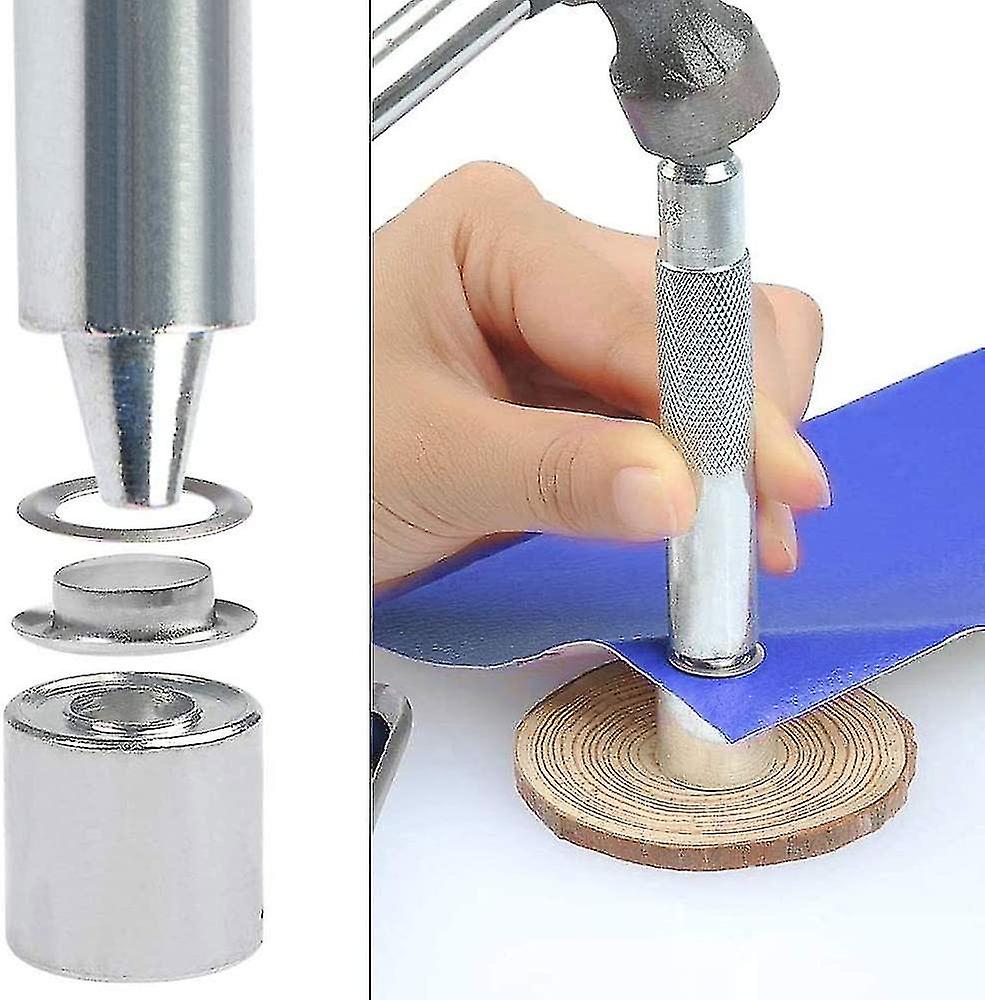 100pcs Sets Eyelets 14mm Grommet Kit Eyelets Tools Metal Grommet Eyelet ...