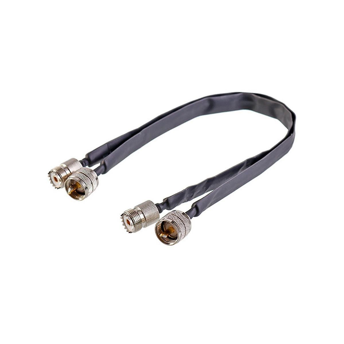 Window/Door Pass Through Flat RF Coaxial Cable SO239 UHF Female to UHF ...