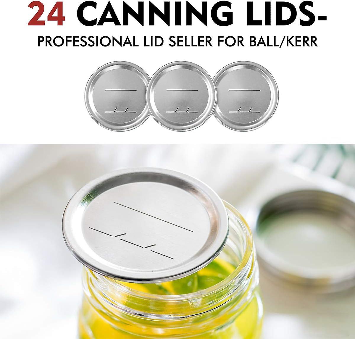 Canning Lids Regular Mouth - Split-type Metal Mason Jar Lids With ...