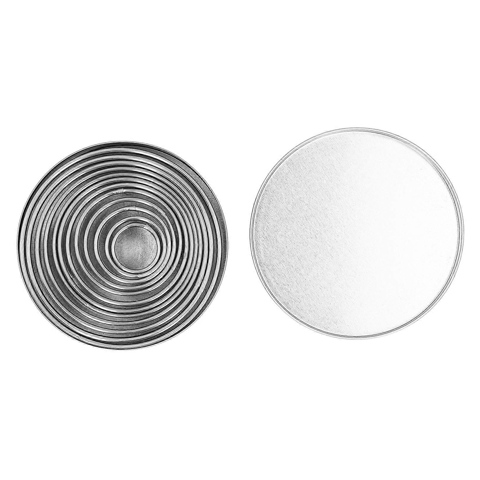 Round Cutting Die Set 12Pcs Stainless Steel Circle Hollow Punching Mold ...