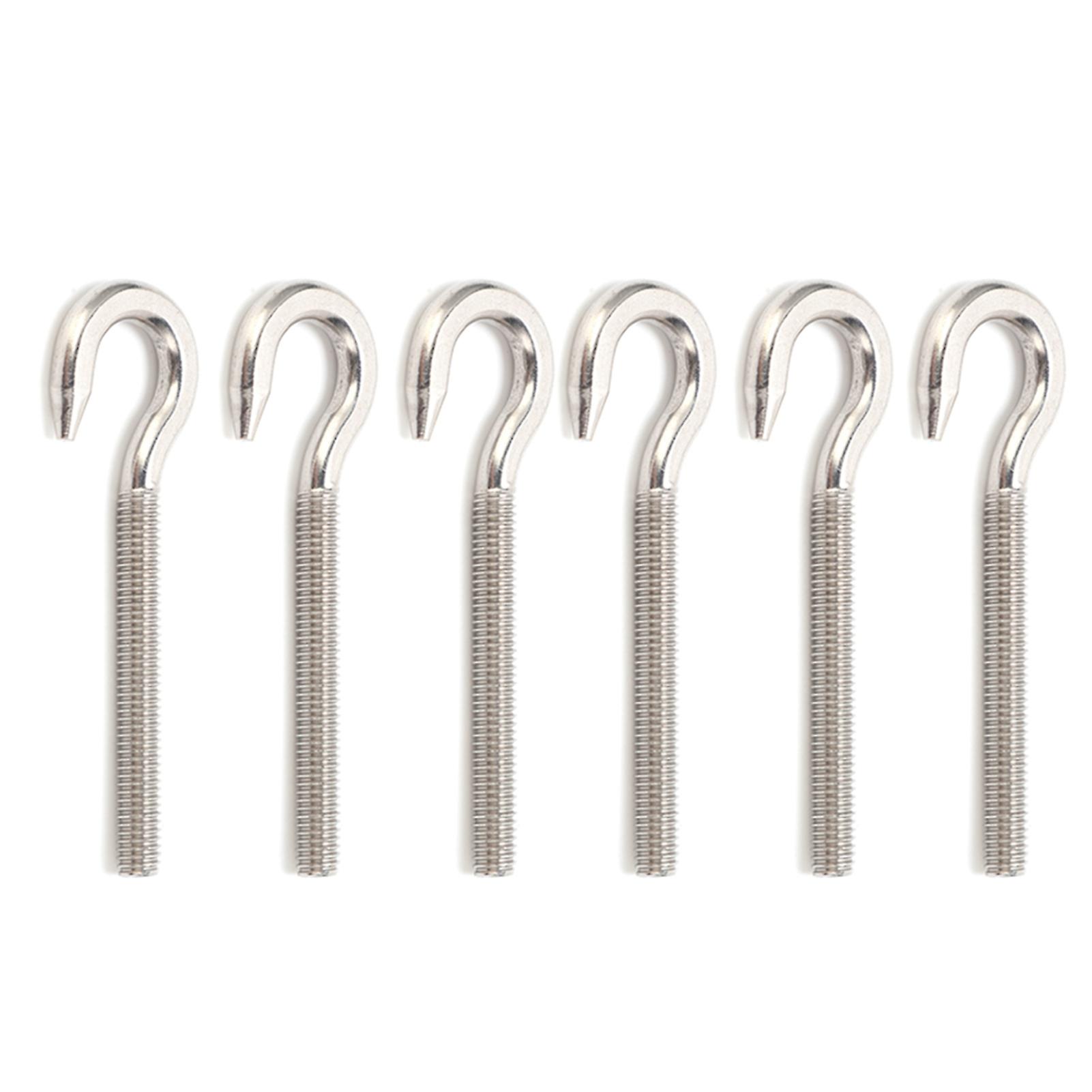 Eye Screw 10Pcs 304 Stainless Steel Open Bolt Hook Threaded Screws ...