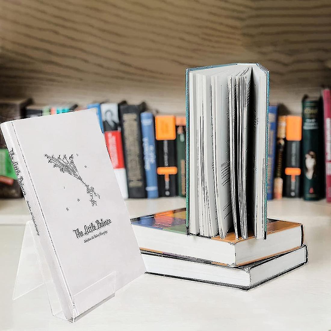 6pack Acrylic Book Stand Clear Acrylic Display Easel Holder for ...