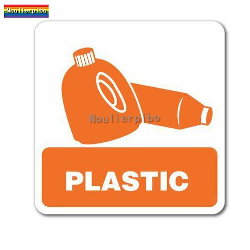 Recycling Paper Cans Plastic Glass Eco Friendly Decal Pvc Car Sticker ...