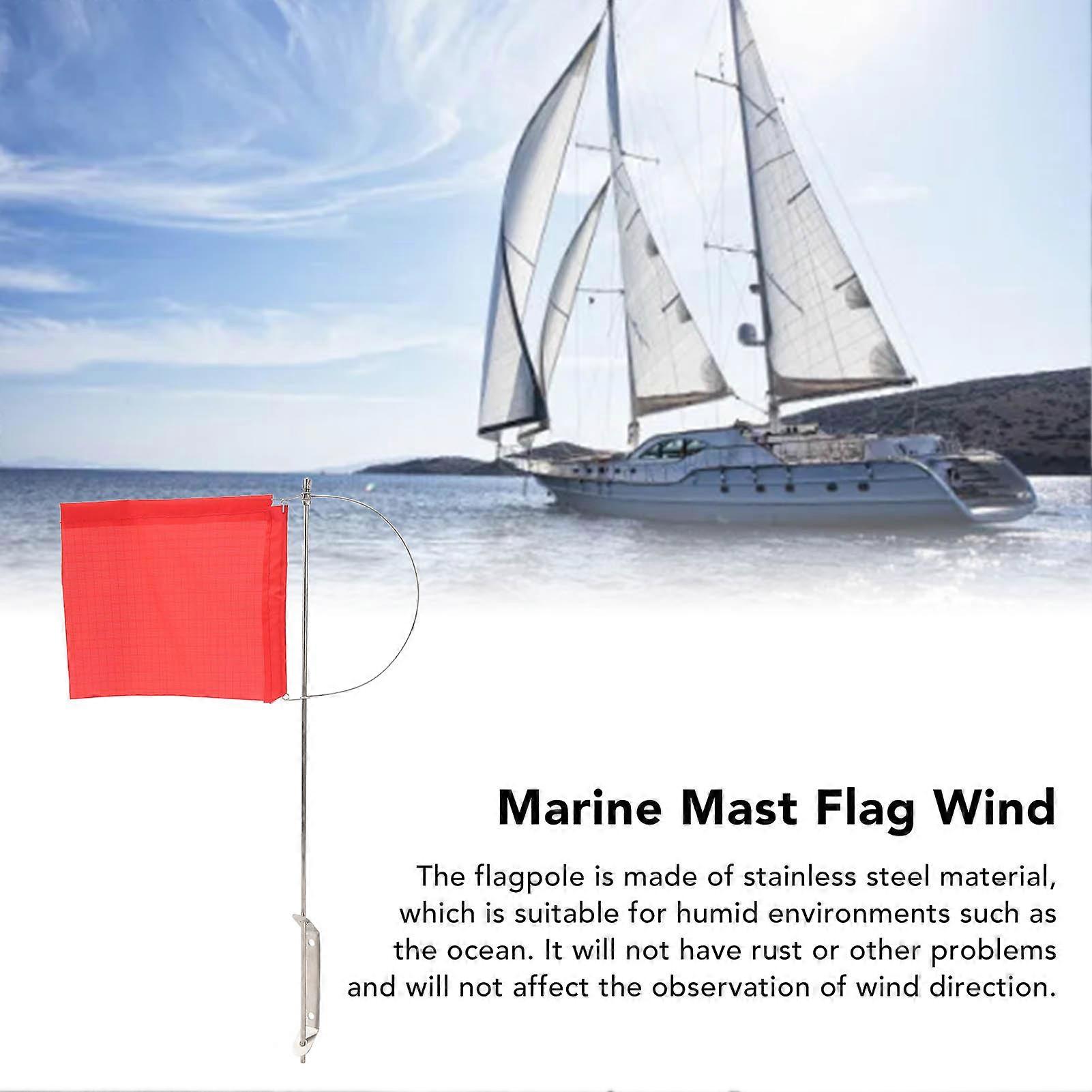 Wind Indicator Flag Monotypes Marine Mast Flag Wind Indicator Stainless ...
